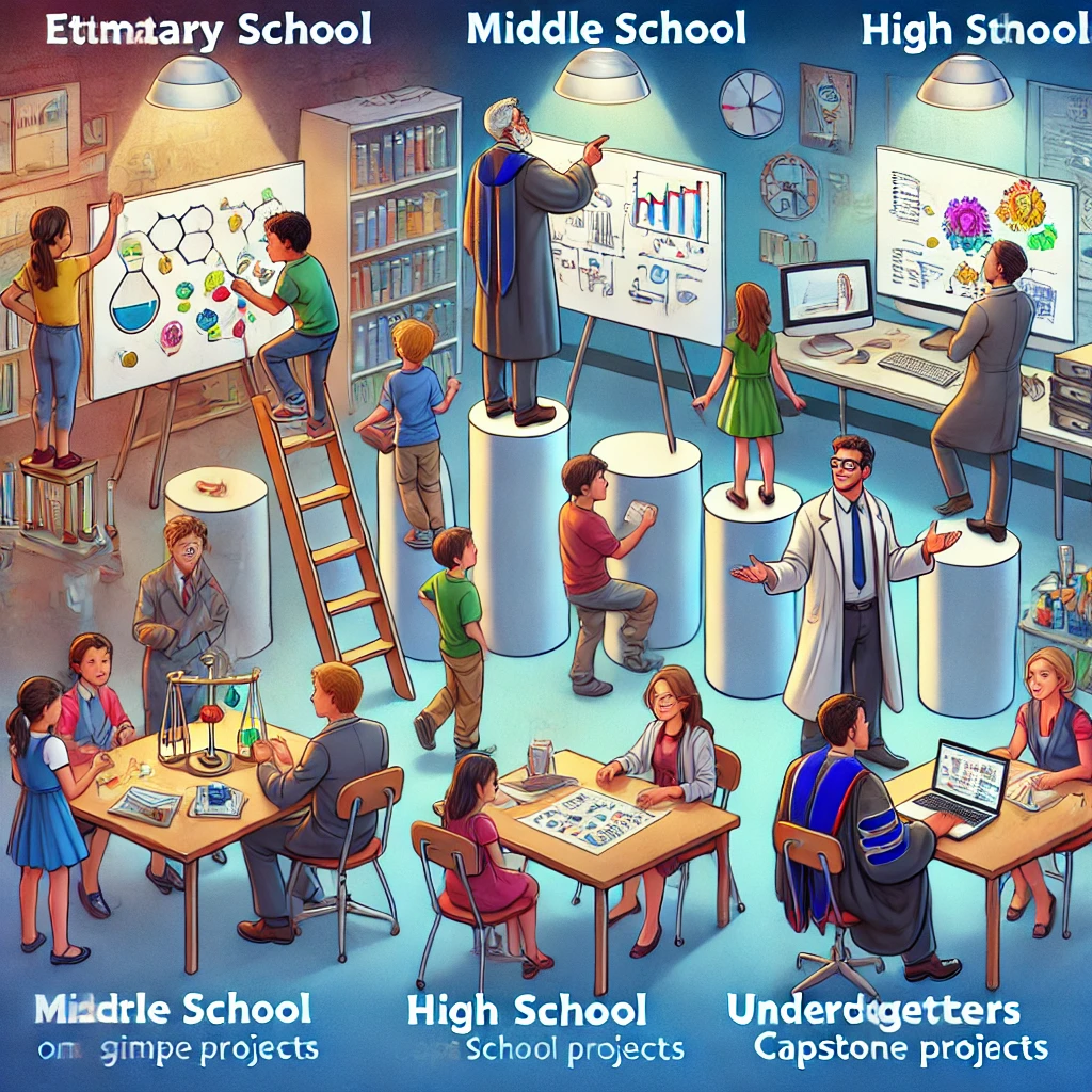 24 Student Projects & Proposals: A Thrilling Journey from Elementary to PhD