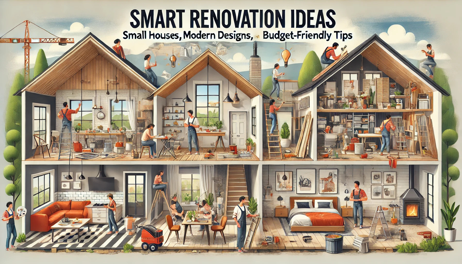 Smart Renovation Ideas: Small Houses, Modern Designs, Budget-Friendly ...