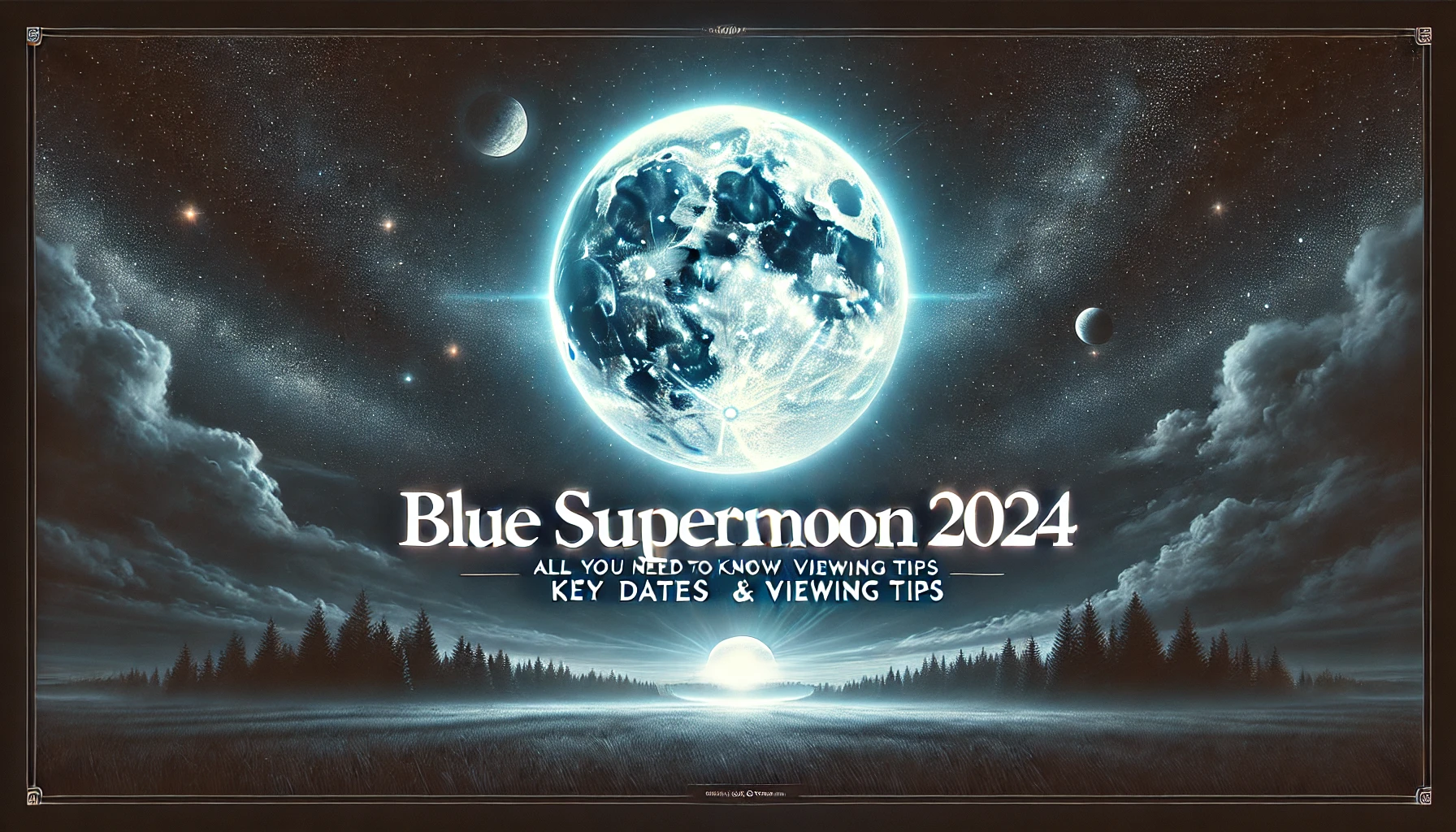 Te Blue Supermoon in August 2024: Key Dates and Viewing Tips