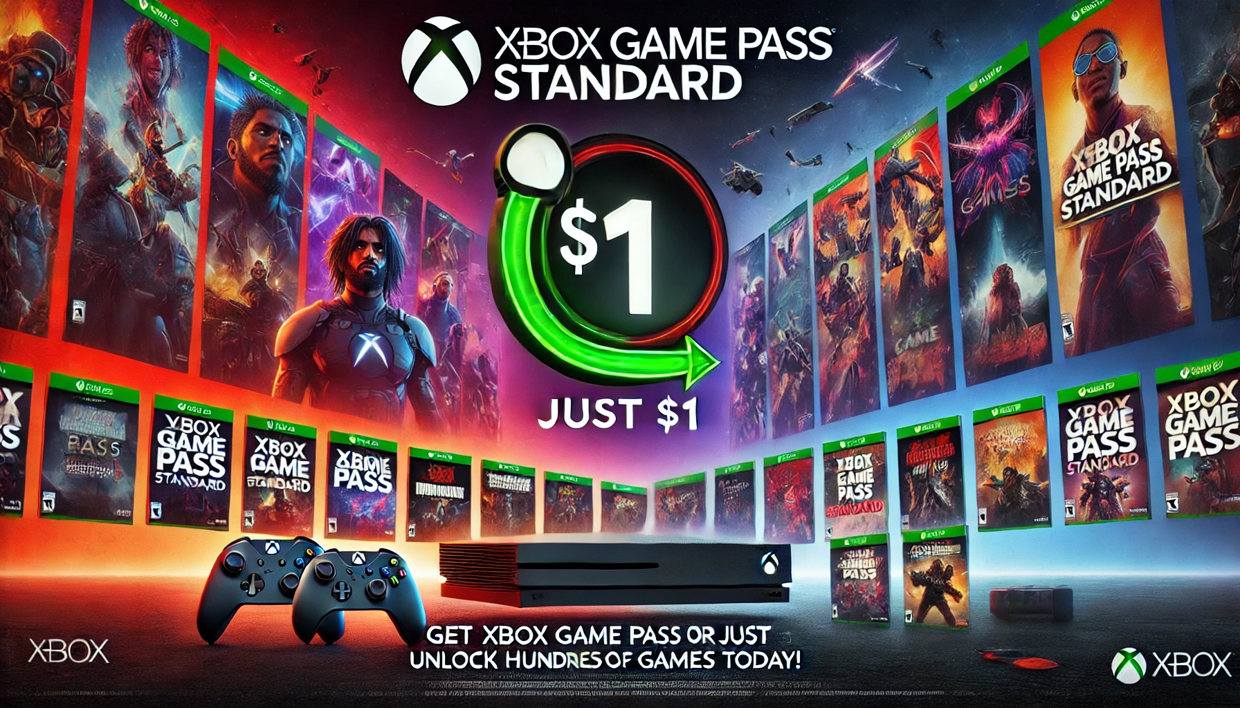 Get Microsoft’s New Xbox Game Pass Standard Tier for Just $1
