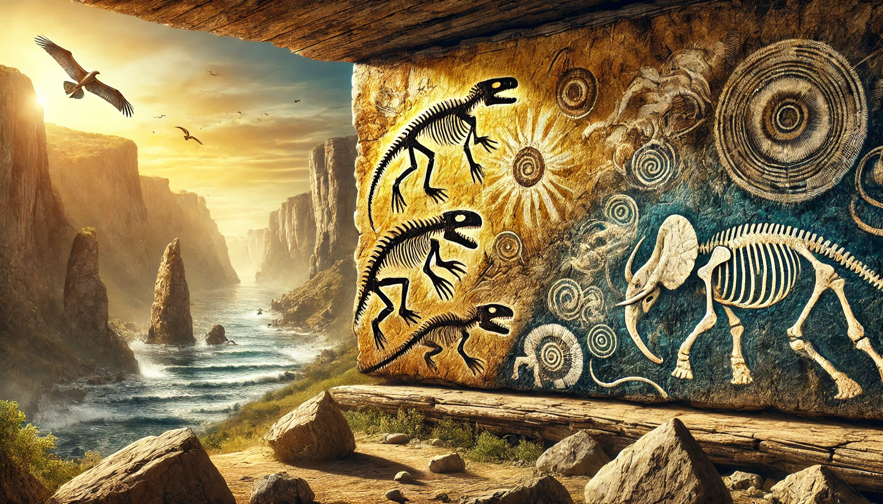 A Fossilized Creature May Explain a Puzzling Painting on a Rock Wall