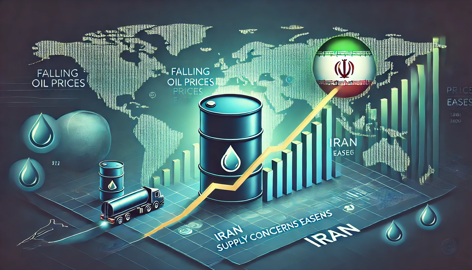 Oil Falls as Demand Outlook Weakens, Iran Supply Disruption Concerns Ease